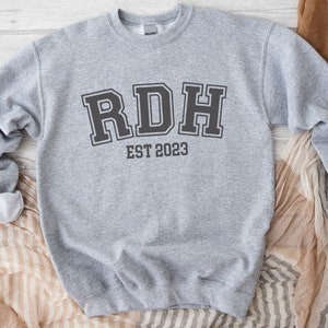 Custom RDH Sweatshirt, RDH Gift, Dental Hygiene Gift, Dental Student ...