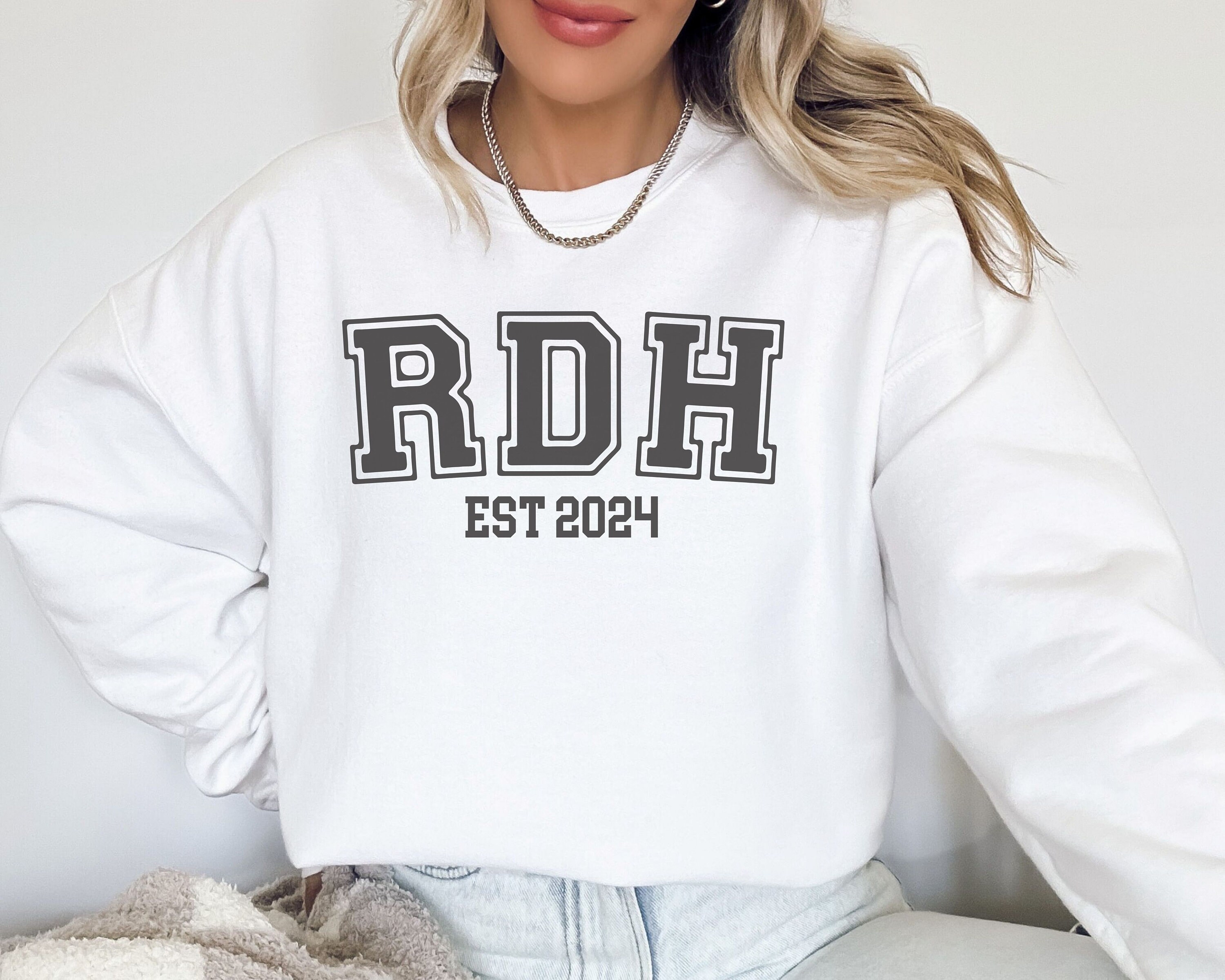 Custom RDH Sweatshirt, RDH Gift, Dental Hygiene Gift, Dental Student ...