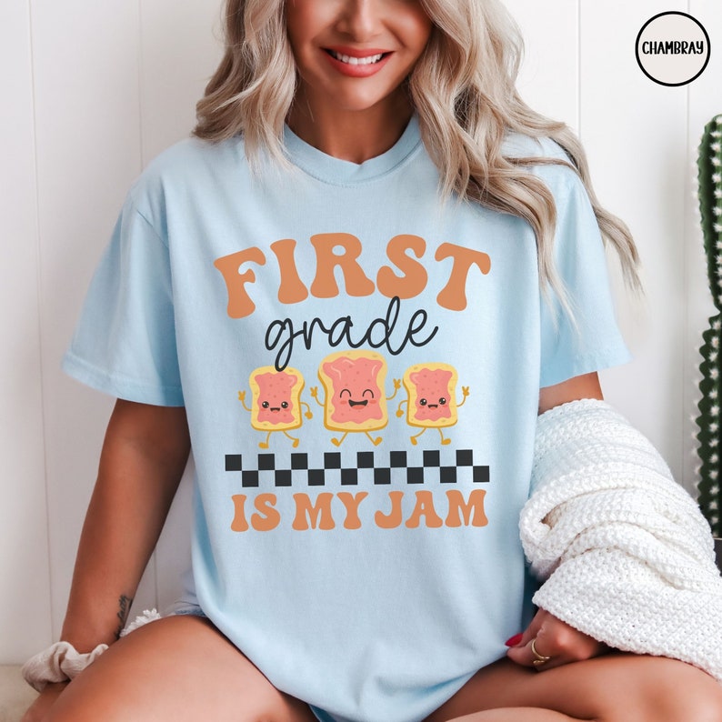 First Grade is My Jam Comfort Colors® Shirt, Funny 1st Grade Teacher T ...