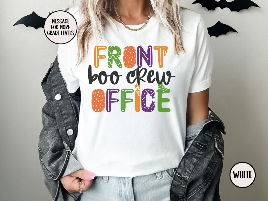 Front Office Boo Crew Halloween Shirt, Spooky Admin Team T-shirt ...