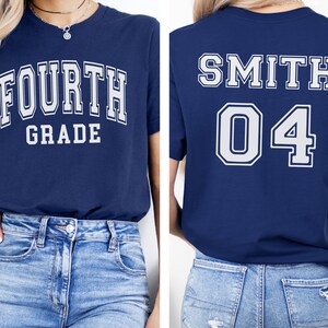 CUSTOM Fourth Grade Team Shirt, 4th Grade Teacher Back to School T ...