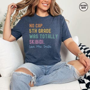 CUSTOM Last Day of 5th Grade Shirt, End of Year Fifth Grade Teacher T ...