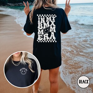 In My BMX Mom Era Shirt, BMX Mom Comfort Colors® T-shirt, Checkered BMX ...