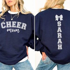 CUSTOM Cheer Mom Sweatshirt, Cheer Mama Sweater, Personalized Name on ...