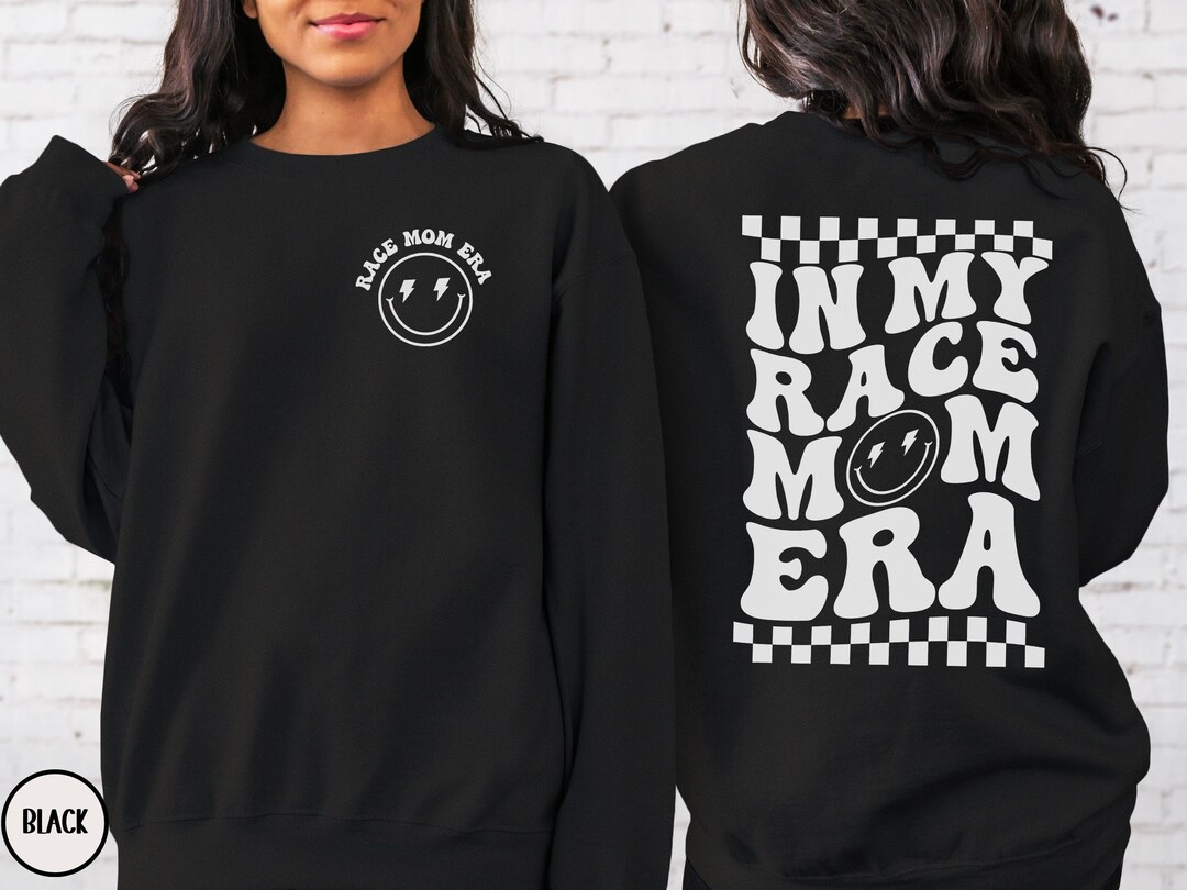 In My Race Mom Era Sweatshirt, Race Mom Sweater, Mama Racing Crewneck ...
