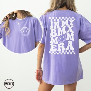 In My BMX Mom Era Shirt, BMX Mom Comfort Colors® T-shirt, Checkered BMX ...