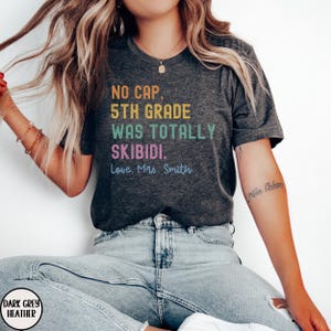 CUSTOM Last Day of 5th Grade Shirt, End of Year Fifth Grade Teacher T ...
