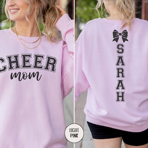 CUSTOM Cheer Mom Sweatshirt, Cheer Mama Sweater, Personalized Name on ...