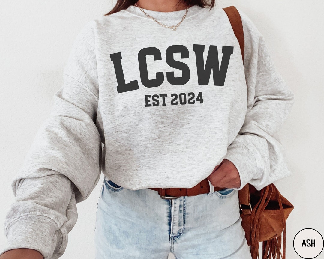 CUSTOM LCSW Sweatshirt, Licensed Clinical Social Worker Sweater, LCSW Gift, Social Work ...
