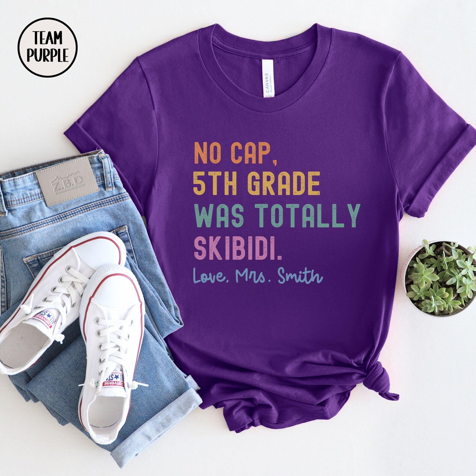 CUSTOM Last Day of 5th Grade Shirt, End of Year Fifth Grade Teacher T ...