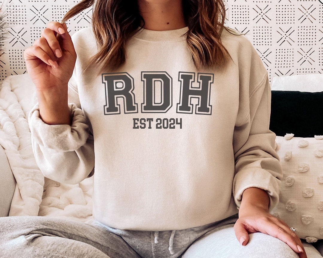 Custom RDH Sweatshirt, RDH Gift, Dental Hygiene Gift, Dental Student ...
