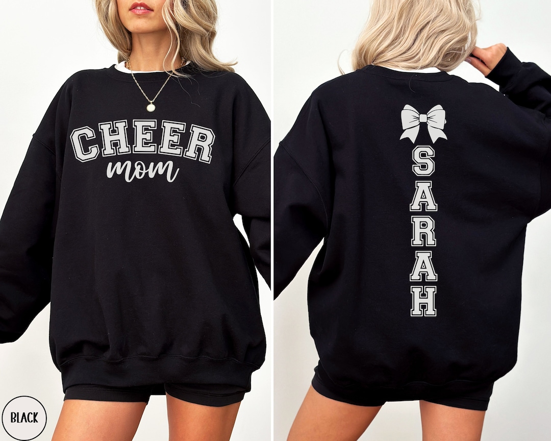 CUSTOM Cheer Mom Sweatshirt, Cheer Mama Sweater, Personalized Name on ...