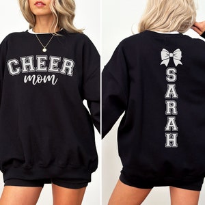 CUSTOM Cheer Mom Sweatshirt, Cheer Mama Sweater, Personalized Name on ...