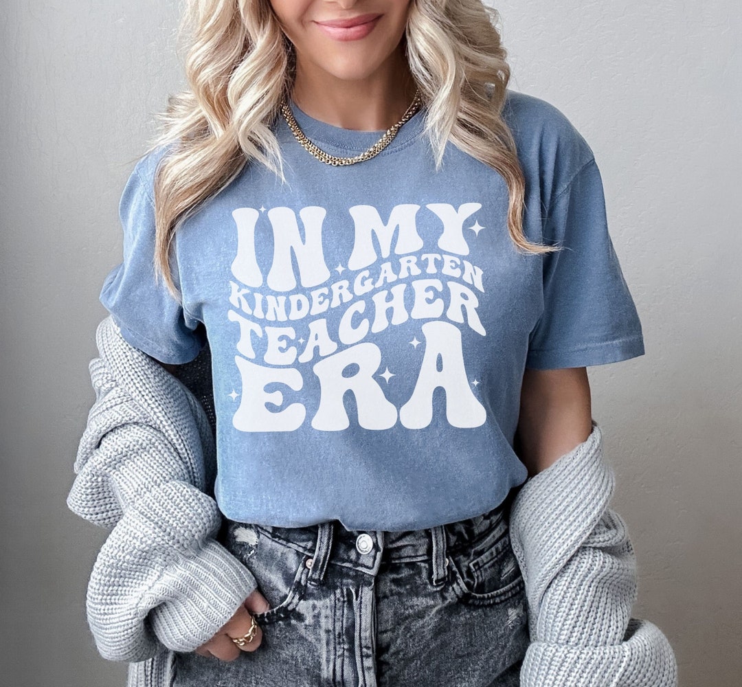 In My Kindergarten Teacher Era Shirt, Kindergarten Teacher T-shirt ...