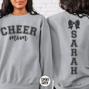 CUSTOM Cheer Mom Sweatshirt, Cheer Mama Sweater, Personalized Name on ...