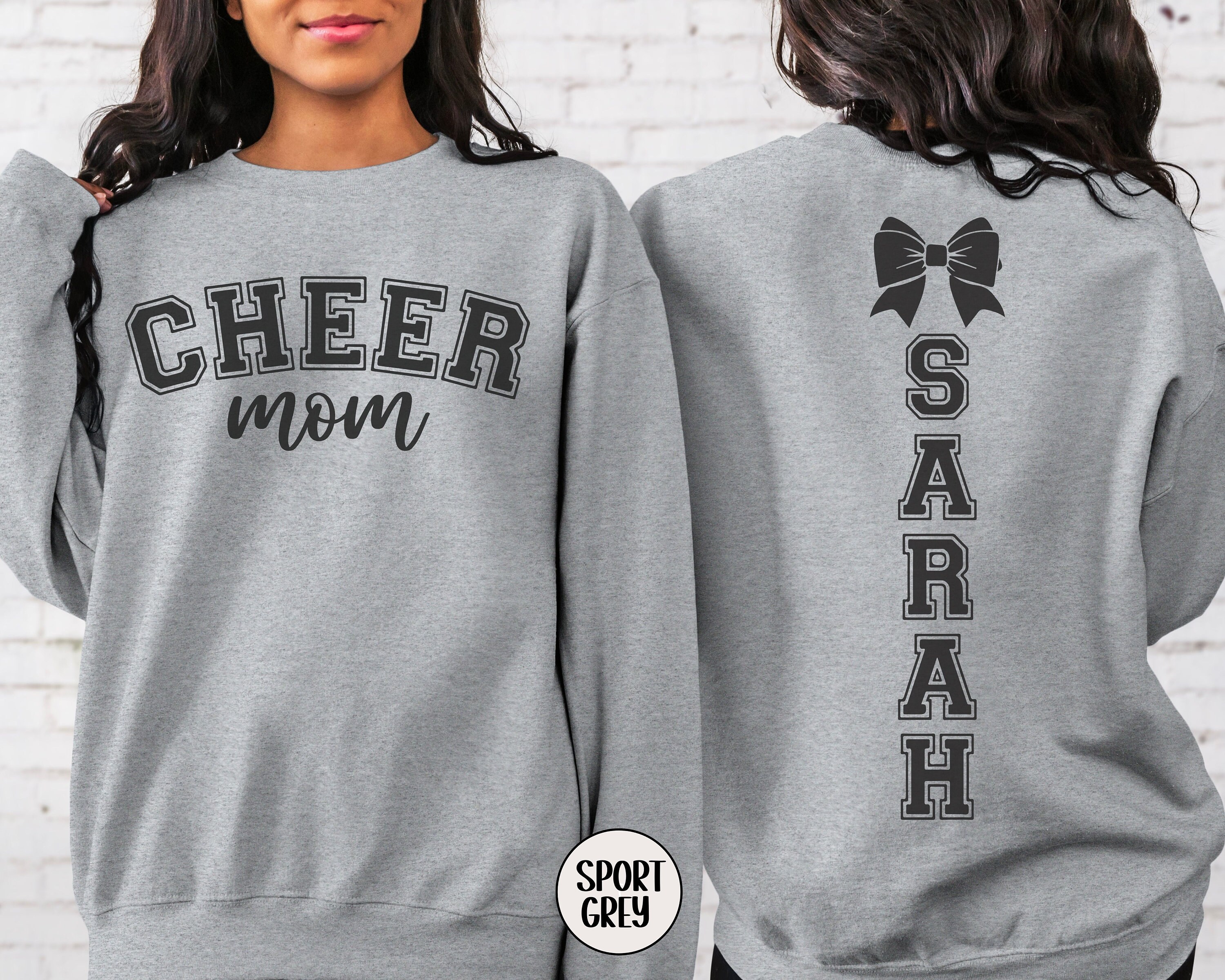 CUSTOM Cheer Mom Sweatshirt, Cheer Mama Sweater, Personalized Name on ...