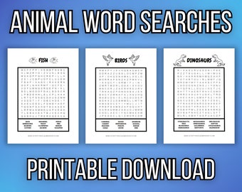 Word Search for Kids - Etsy