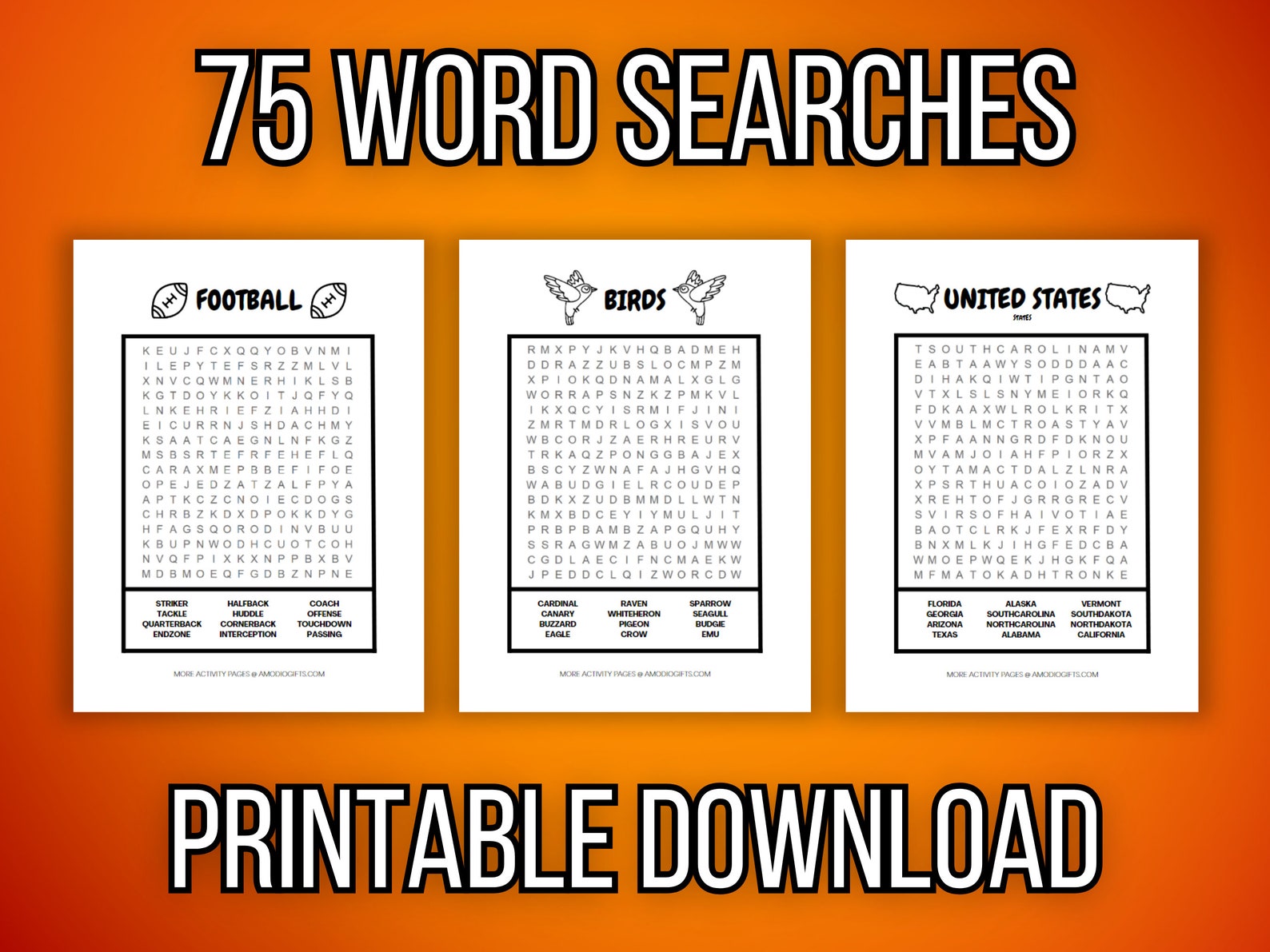 Word Search Printable Word Search for Kids Word Search Puzzle Printable ...