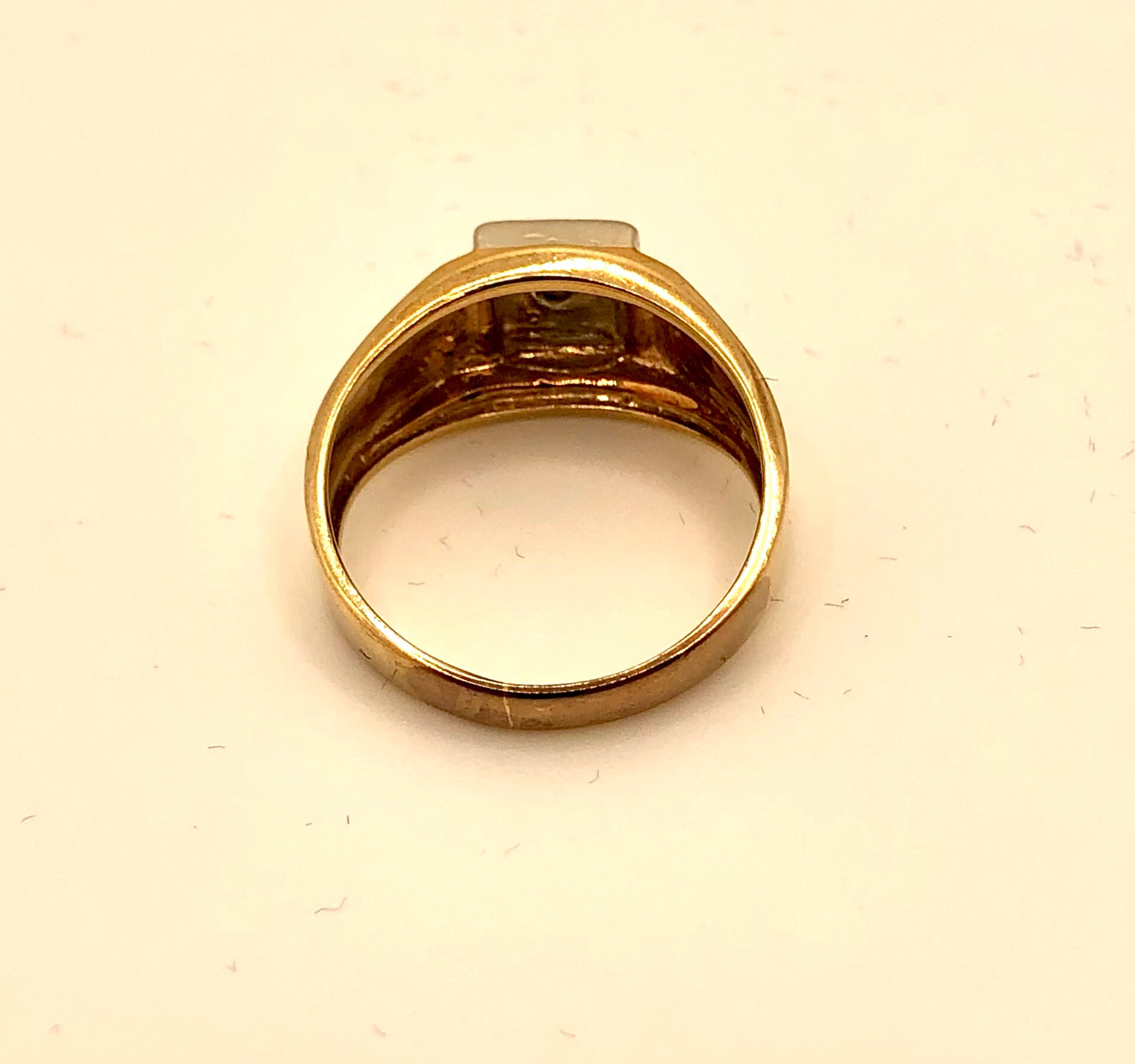Man's 10k Gold Real Diamond Ring - Etsy