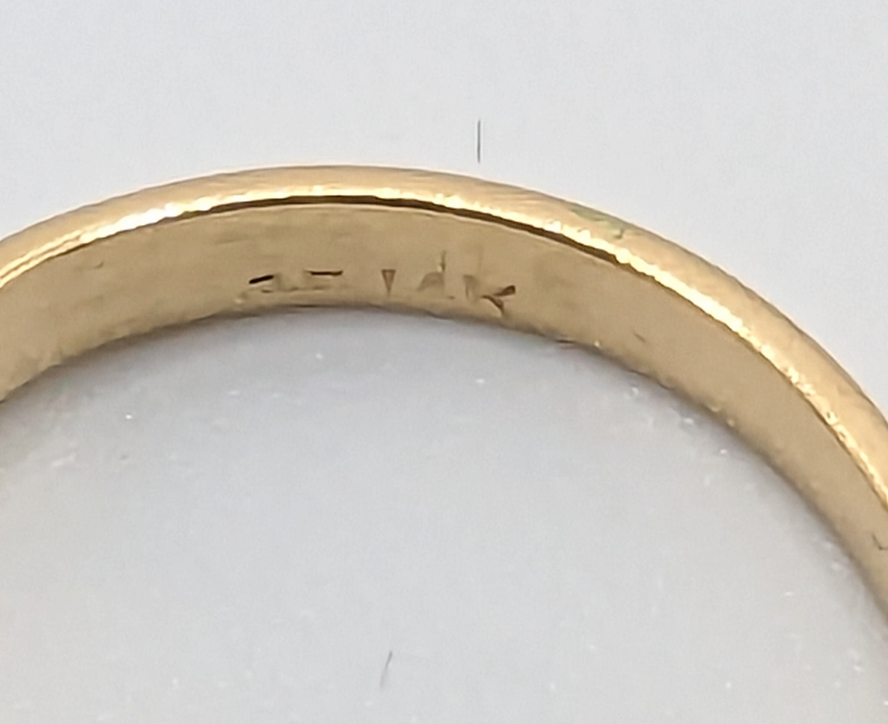 14K Gold Ladies Ring With Real Diamond - Etsy