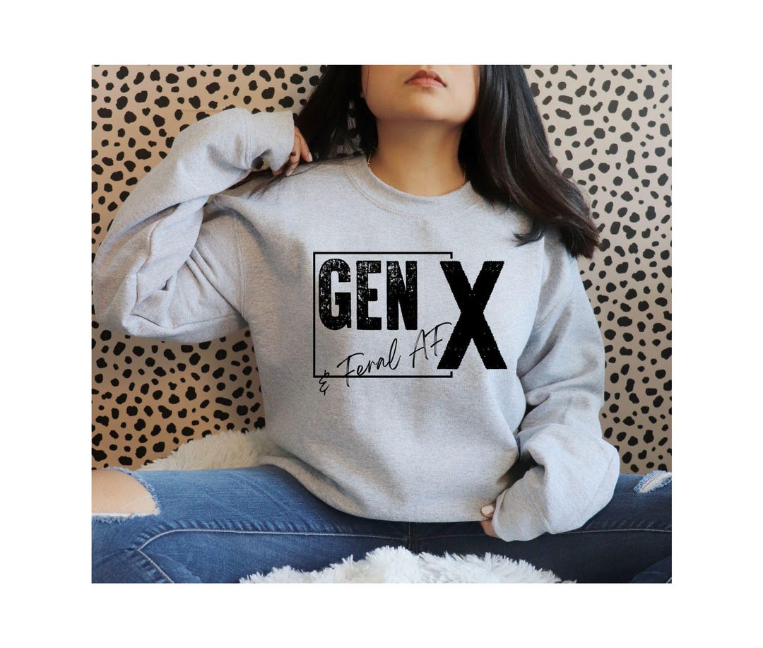 Digital PNG for Shirts, Sweatshirts, Stickers Gen X Feral AF - Etsy