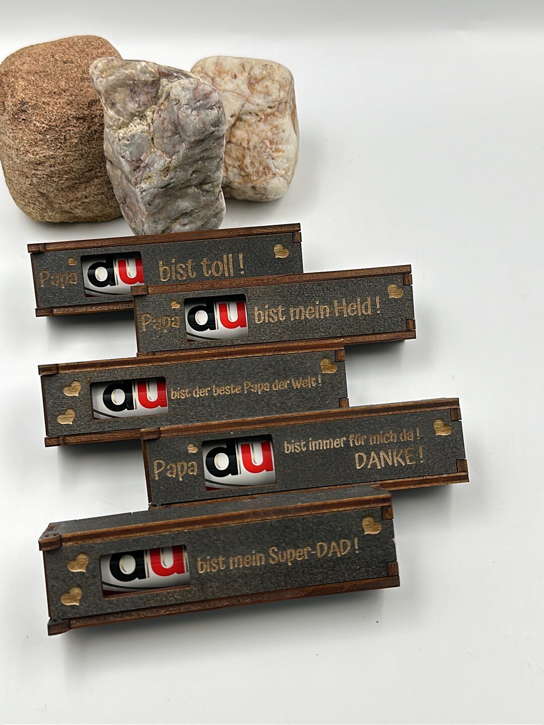 Papa Duplo Box // Father Duplo Packaging Anthracite you Are - Etsy
