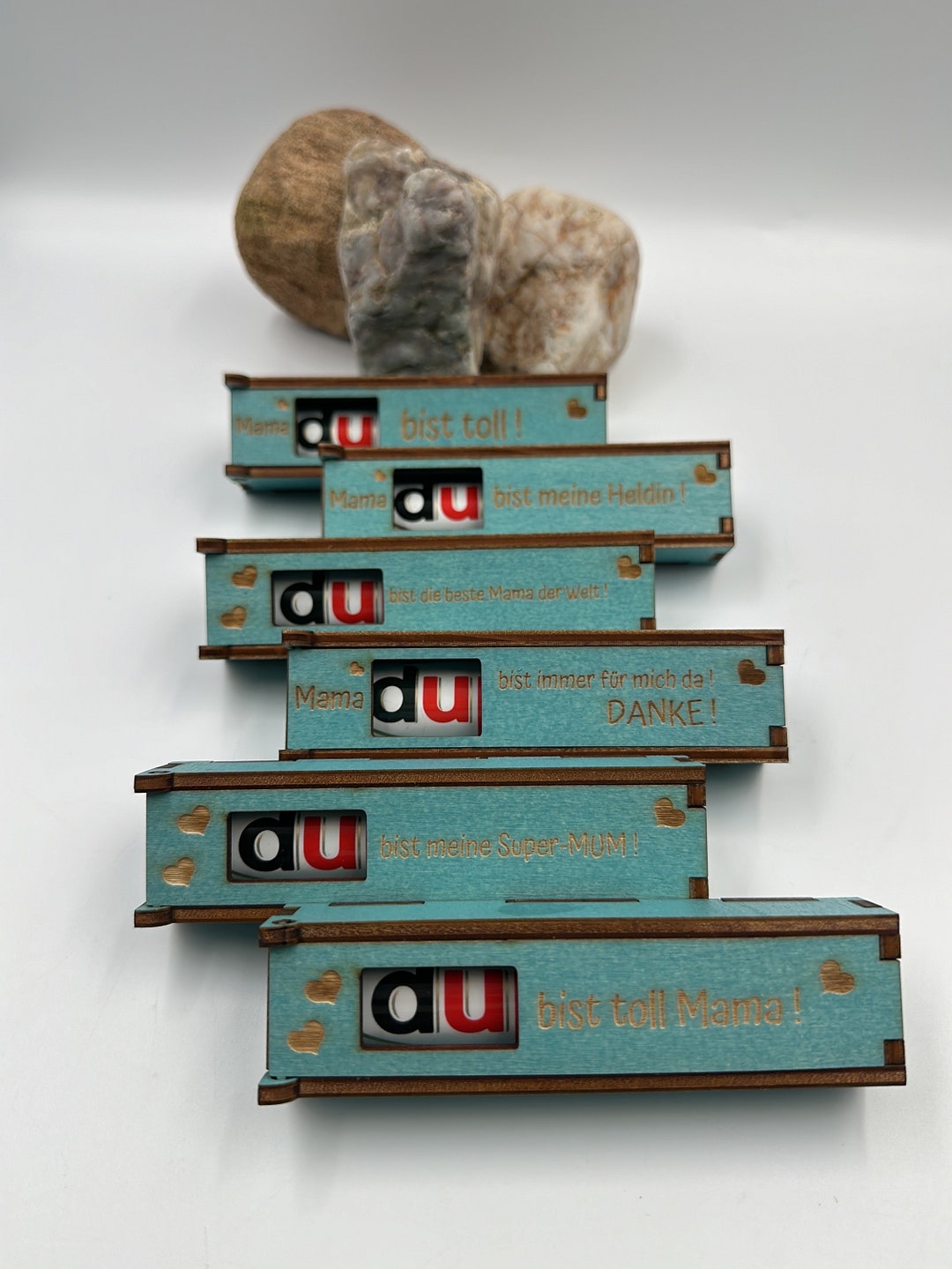 Mama-duplo-box // Mother-duplo Packaging Turquoise “you” Are… - Etsy