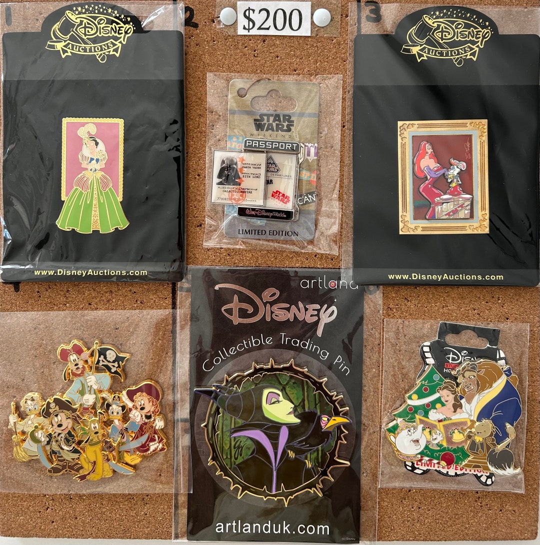 Disney Pins Maleficent Snow White Jessica Rabbit Pirates - Etsy