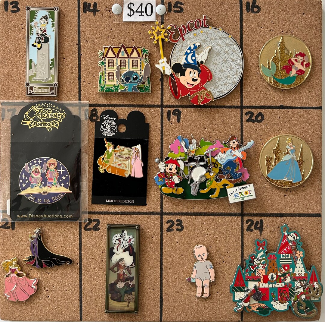 Disney Pins,tinkerbell, Madam Mim, Marie, Pegasus, Ariel, Lumiere - Etsy
