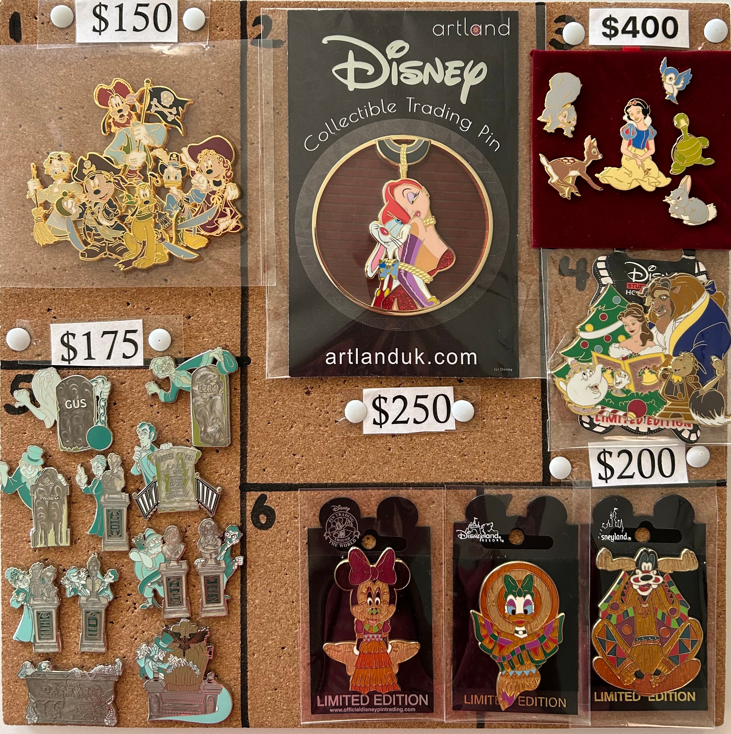 Disney Pins, Maleficent, Snow White, Jessica Rabbit, Pirates of the ...
