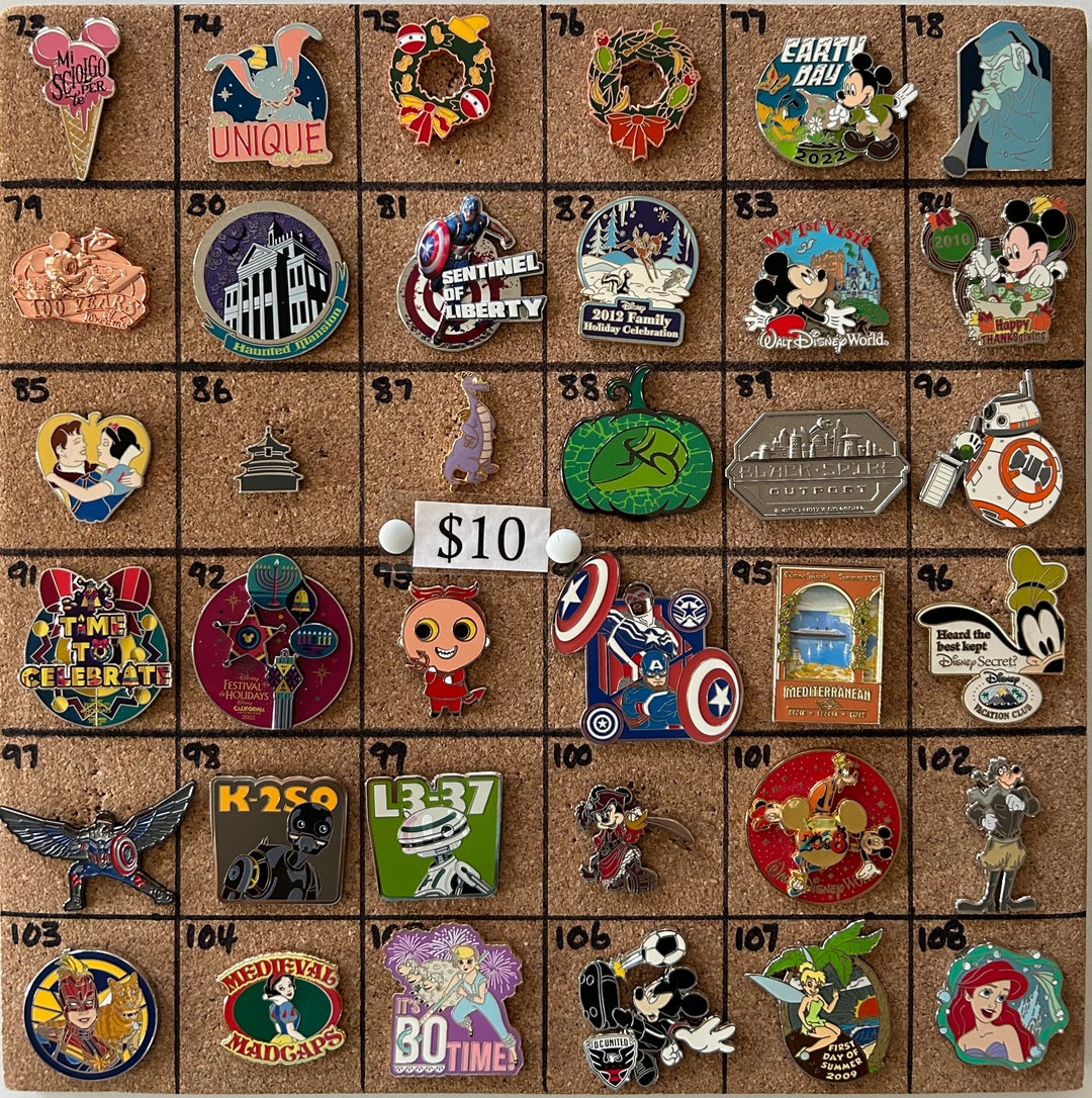 Disney Pins, Bambi, Simba, Flower, Baloo, Owl, Dumbo, Chewy, Flounder ...