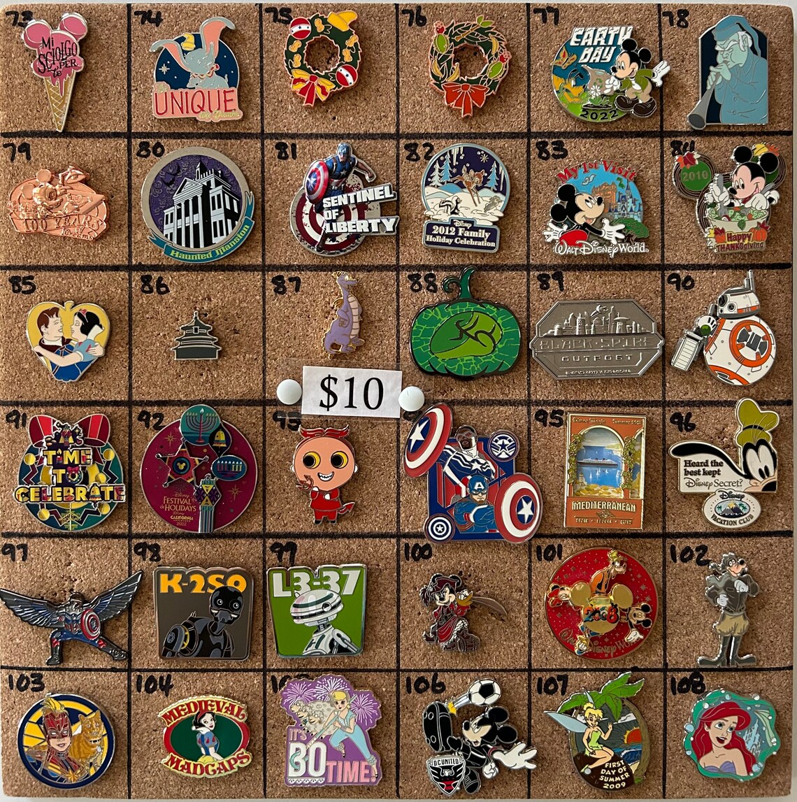 Disney Pins, Bambi, Simba, Flower, Baloo, Owl, Dumbo, Chewy, Flounder ...