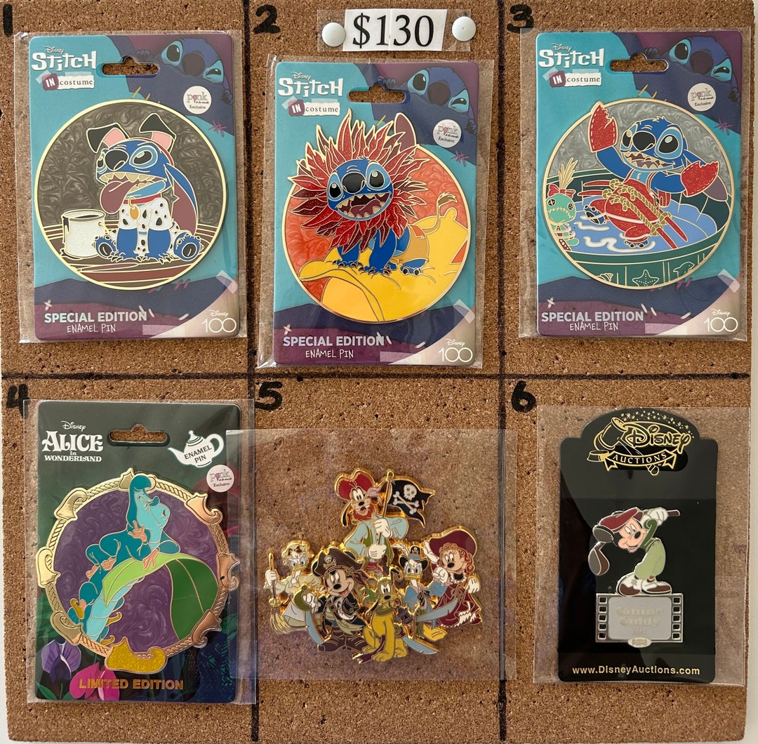 Disney Pins, Pirates, Maleficent Dragon, Cinderella, Tinkerbell, Beauty ...