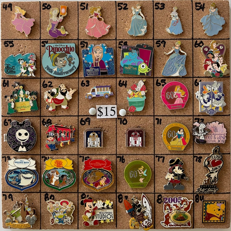 Disney Pins,tinkerbell, Jack, Pumba, Stitch, Mad Hatter, Goofy, Donald ...