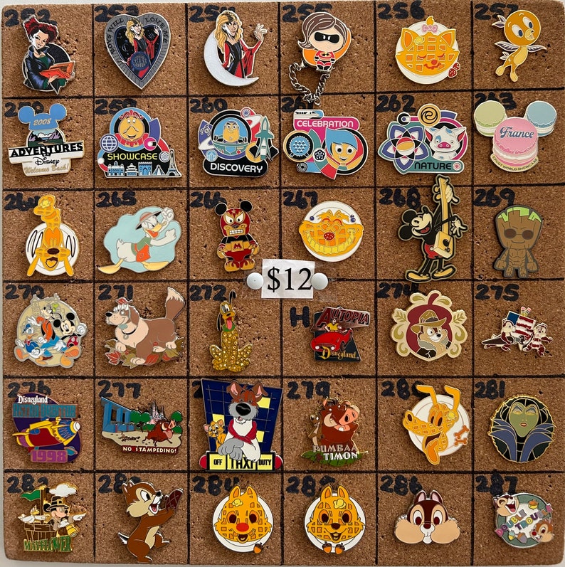 Disney Waffle Pins Epcot Oliver and Company Pumba Donald - Etsy Australia