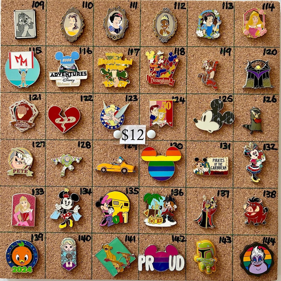 Disney Waffle Pins, Epcot, Oliver and Company, Pumba, Donald Duck - Etsy