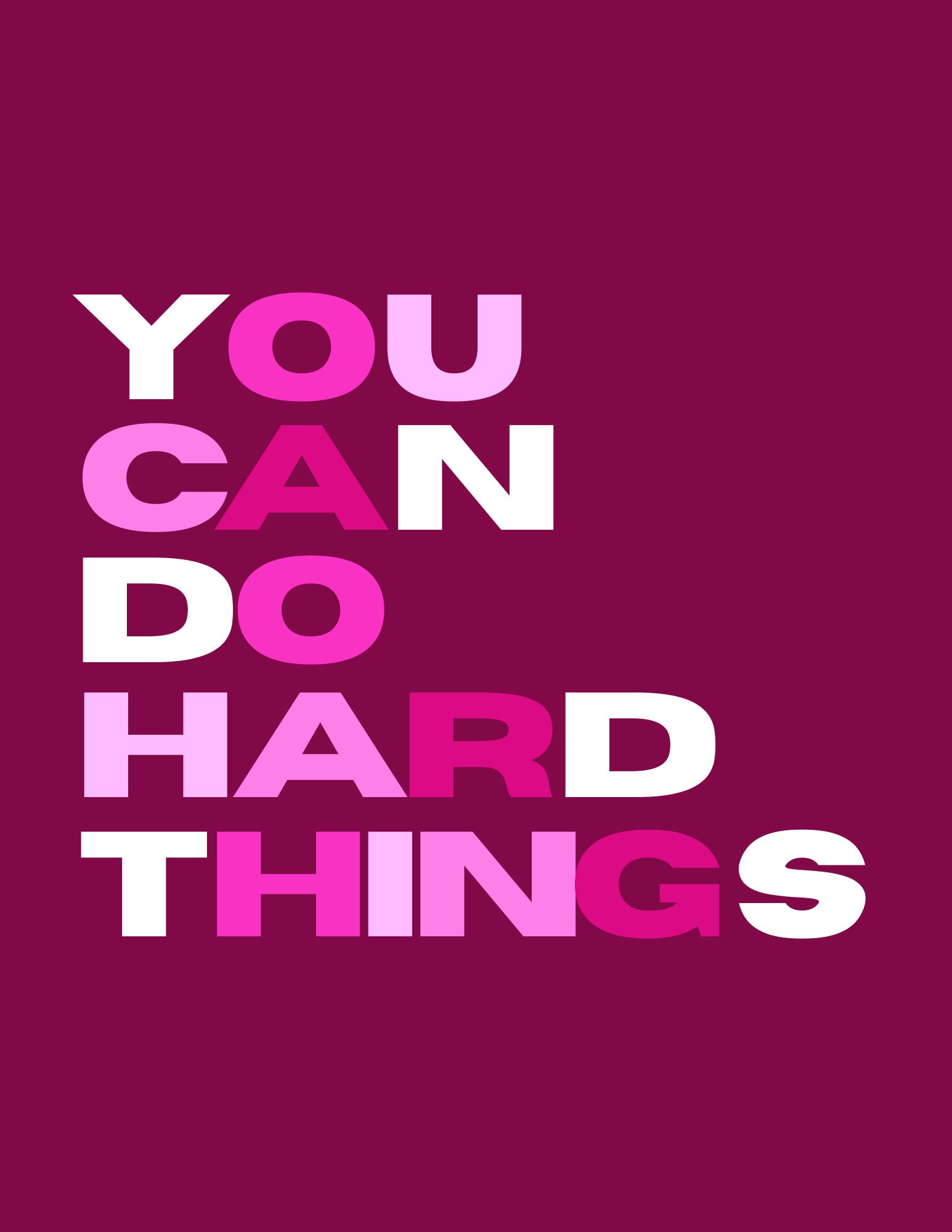You Can Do Hard Things Printable Wall Art, Wall Decor for Offices ...