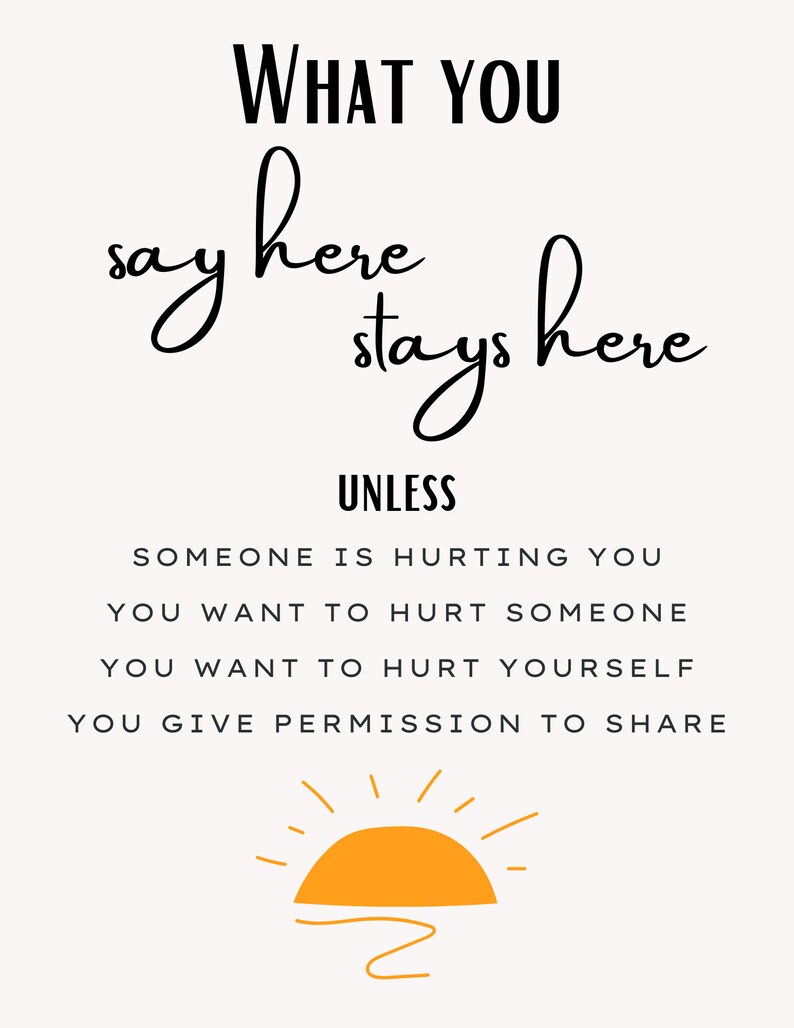 Confidentiality Counseling Poster for School Counseling or Mental ...