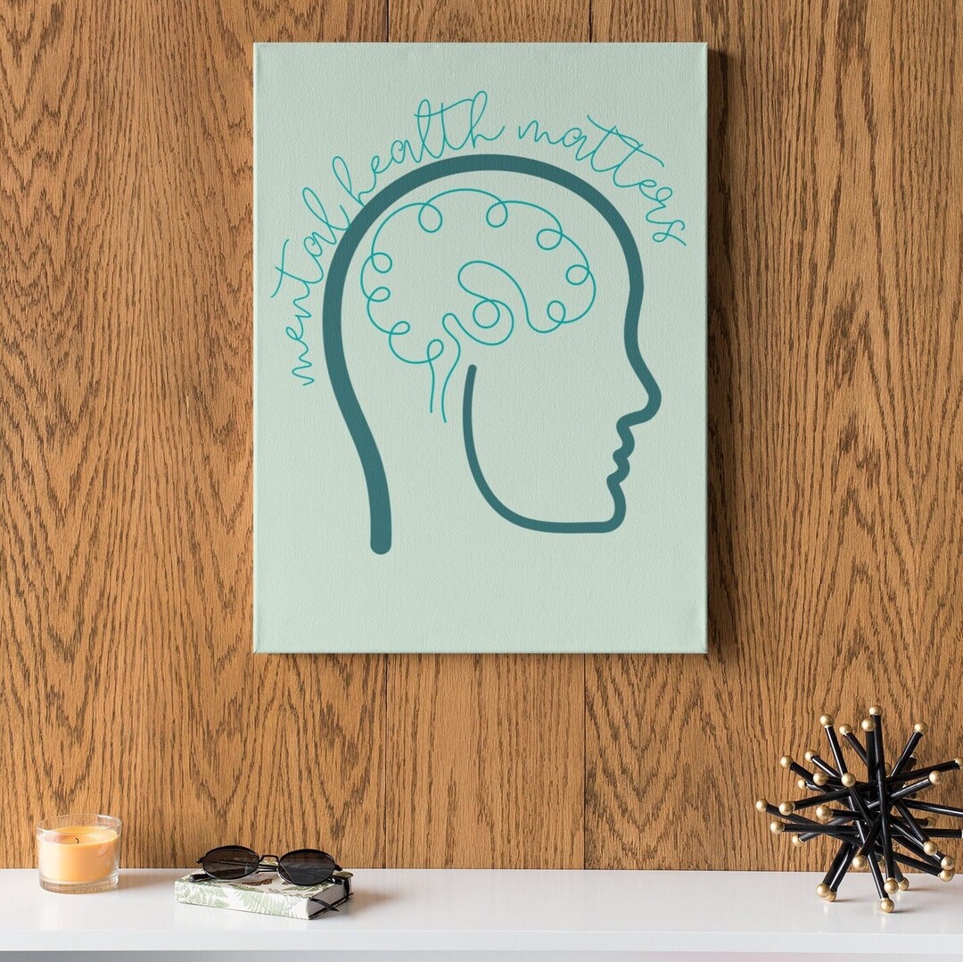 Mental Health Matters Pastel Digital Print Wall Art for School ...