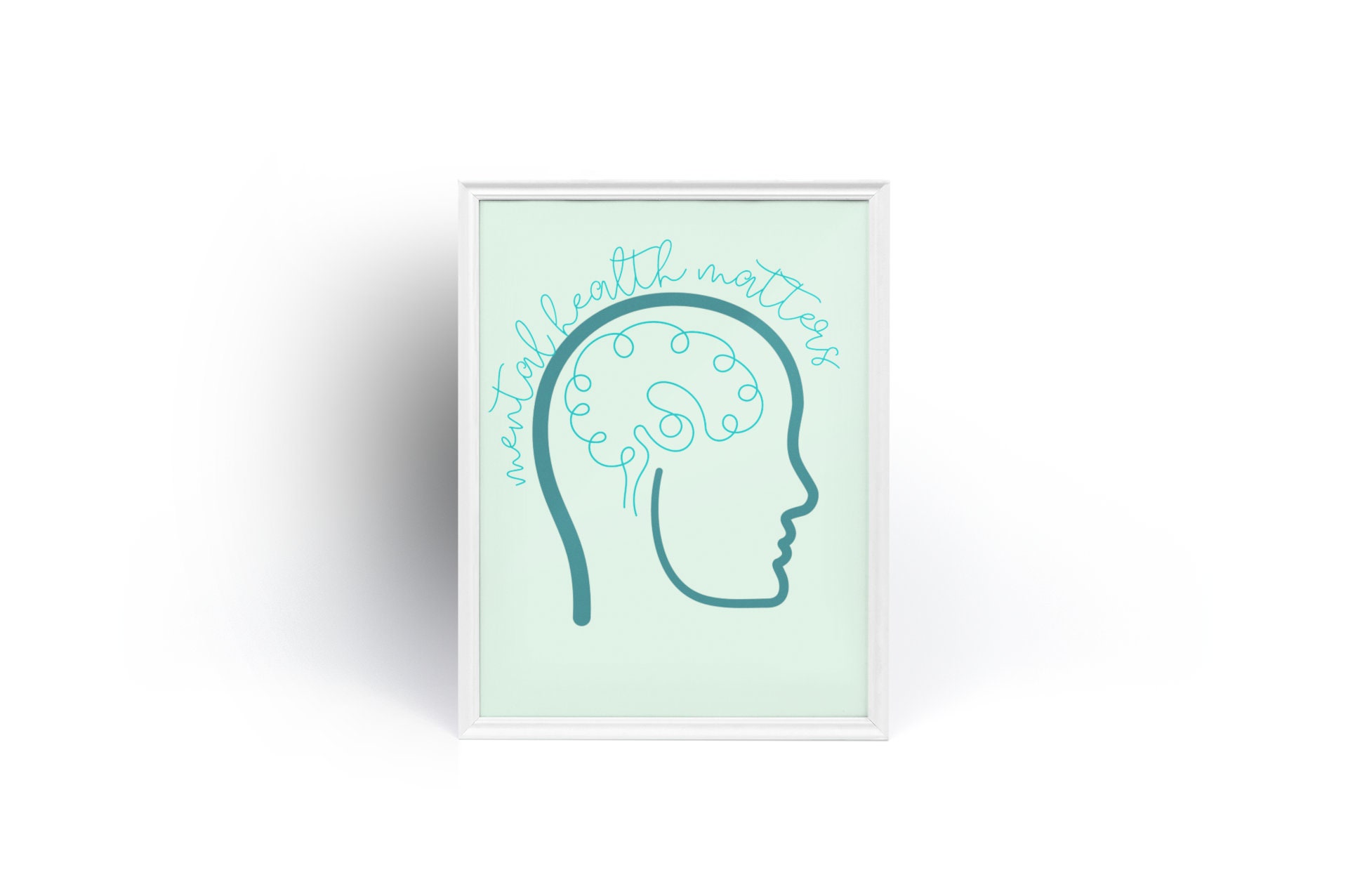 Mental Health Matters Pastel Digital Print Wall Art for School ...