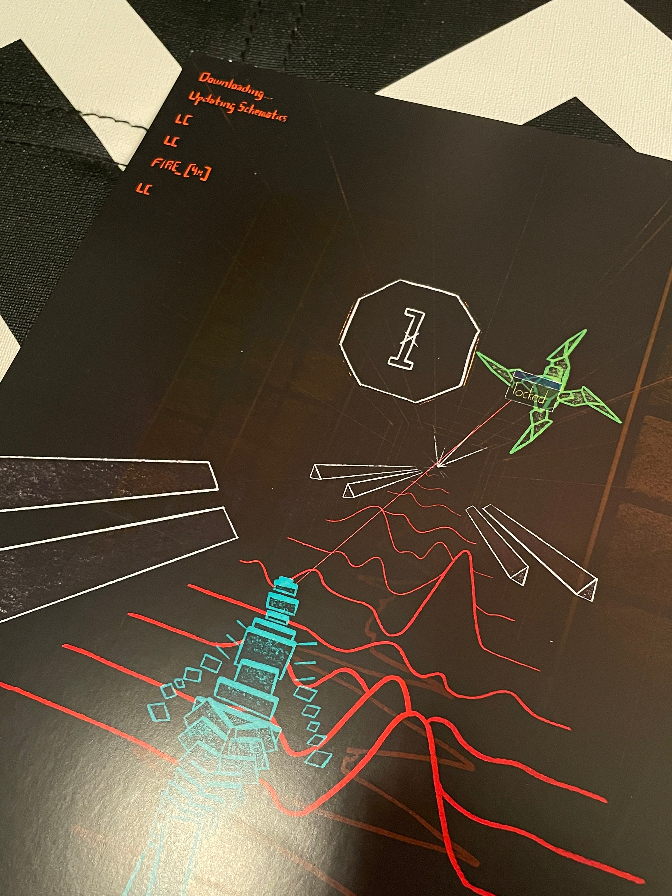 Rez Area 1 Poster Illustration Geometric SEGA - Etsy