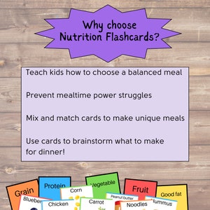 Nutri-kids Color-coded Flashcards | Healthy Eating & Learning for ...
