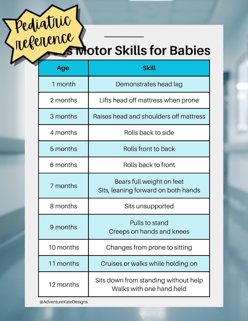 Nurse's Guide to Baby Development Badge Card - Etsy