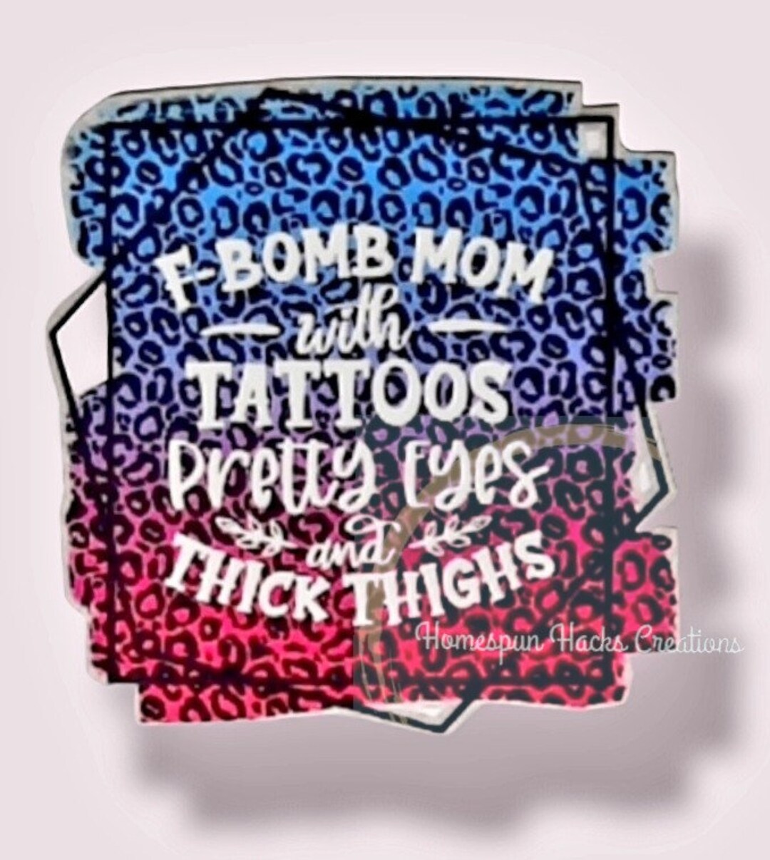 F Bomb Mom Multi Leopard Print Sticker - Etsy