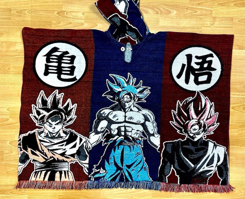 Alpaca Poncho Japanese Anime DBZ - Etsy