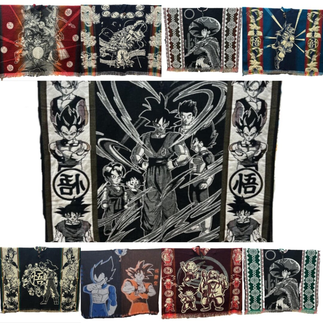 Alpaca Poncho Japanese Anime DBZ - Etsy