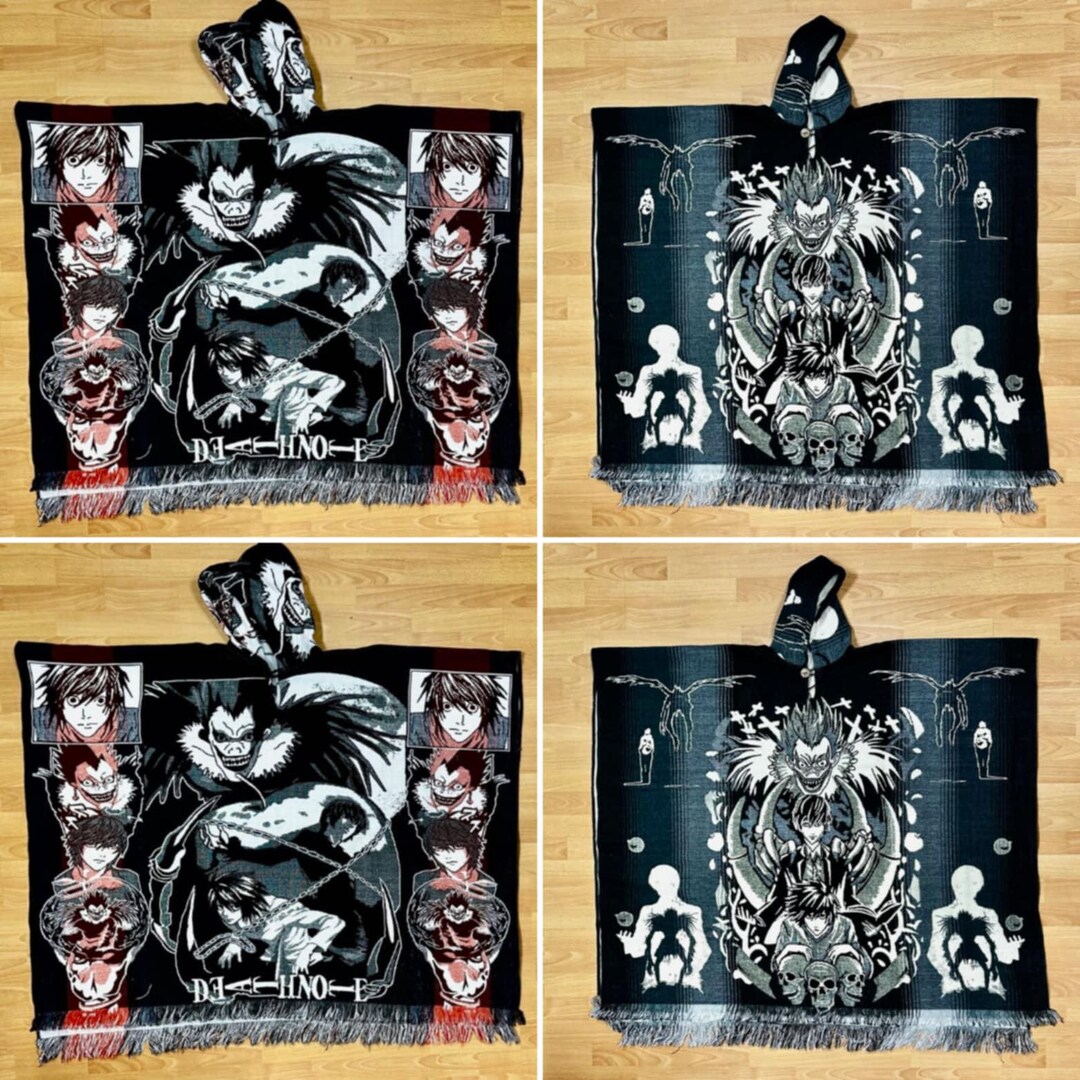 Death Note Poncho Alpaca, Japanese Anime - Etsy