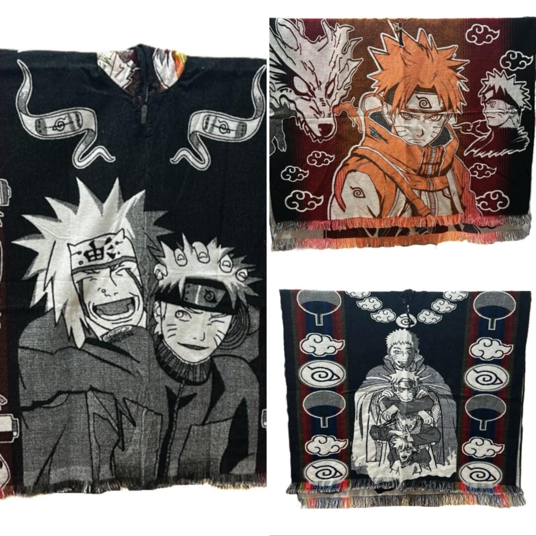 Alpaca Poncho Japanese Anime NARUTO - Etsy