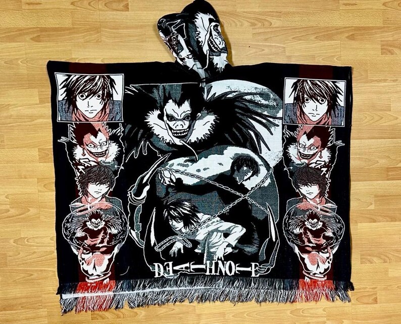 Death Note Poncho Alpaca, Japanese Anime - Etsy