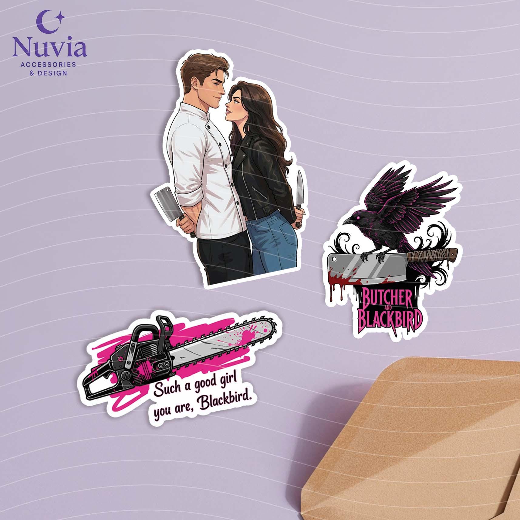 Butcher and Blackbird Sticker Pack – Set of 10 Vinyl Stickers ...
